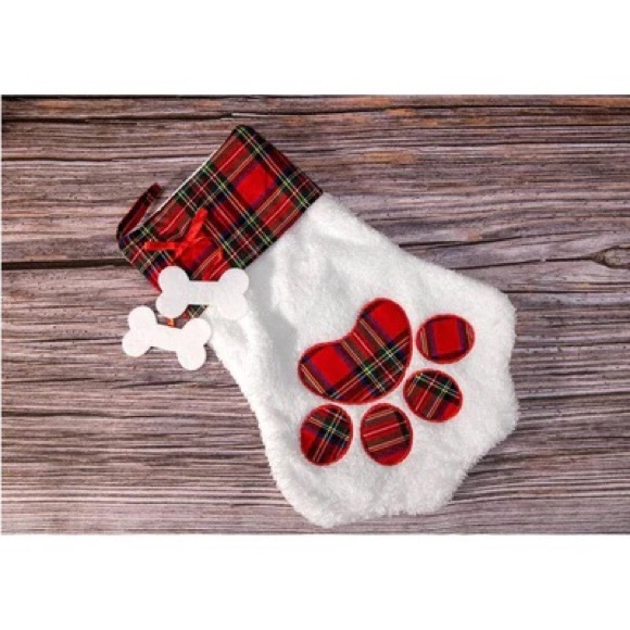None | Dog | Copy Dog Paw Print Christmas Stocking | Poshmark